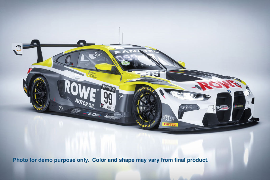 Pre-owned 1/8 Lexan Clear RC Car GT Body Shell for BMW M4 GT3 with WB3 ...