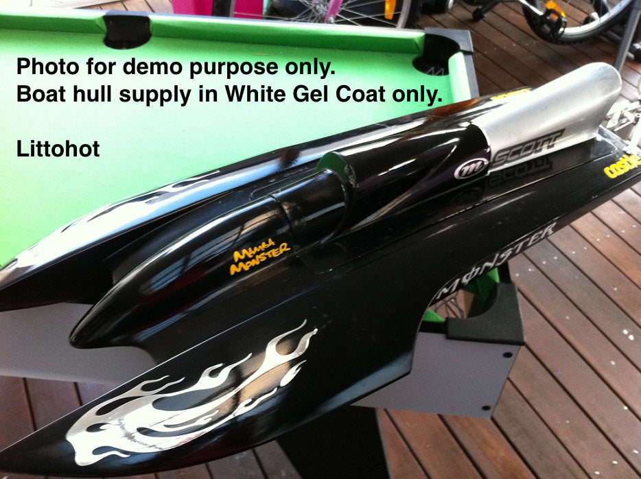 26" RC EP Fiberglass FRP Swifter Hydroplane Scale Racing Boat Hull ...