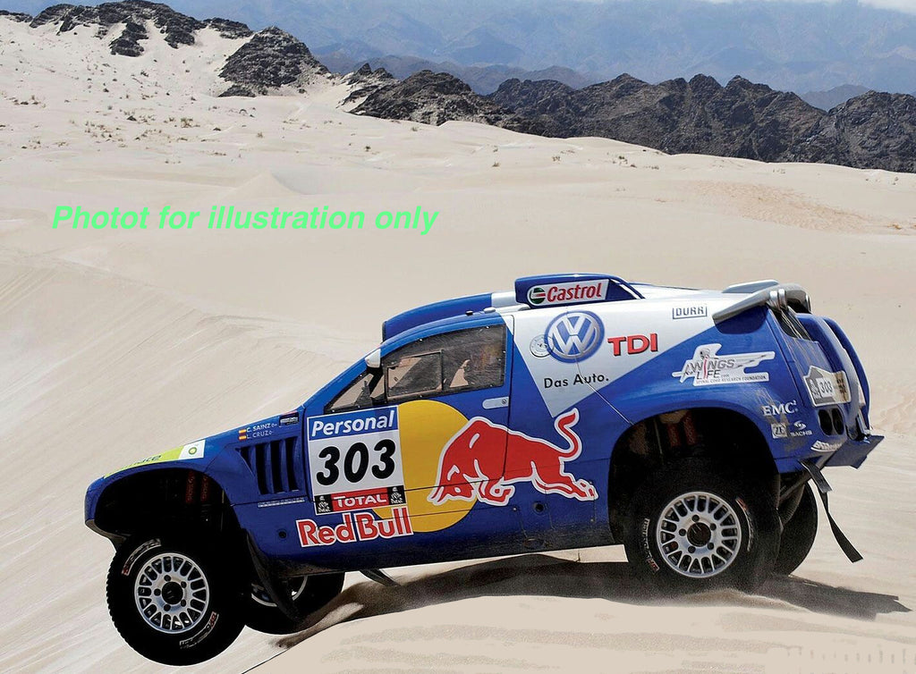 1/8 Lexan Clear RC Car Body Shell for Volkswagen Dakar Rally Touareg G ...
