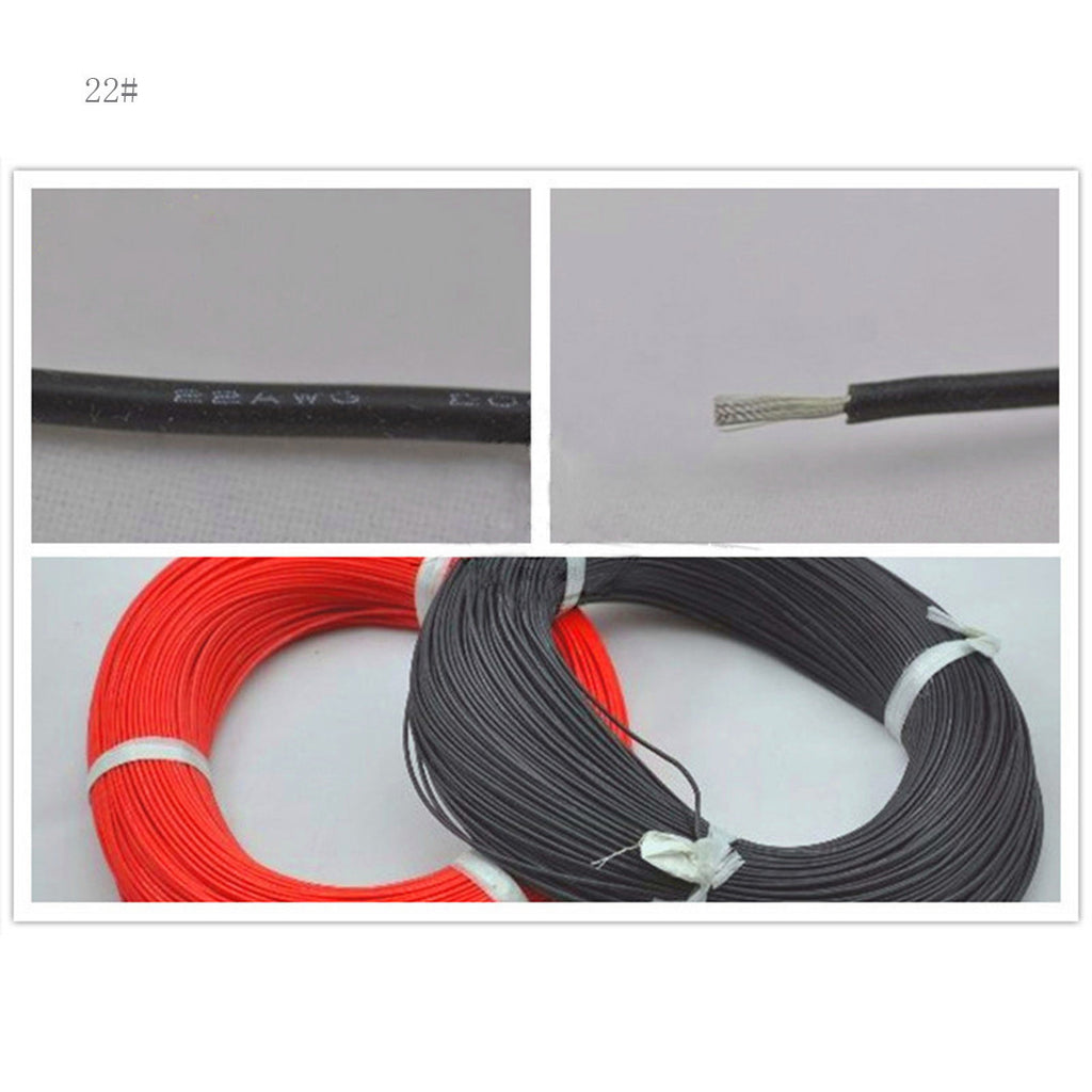 Silicone extension cord 22AWG 0.33mm*mm flexible and High temperature ...