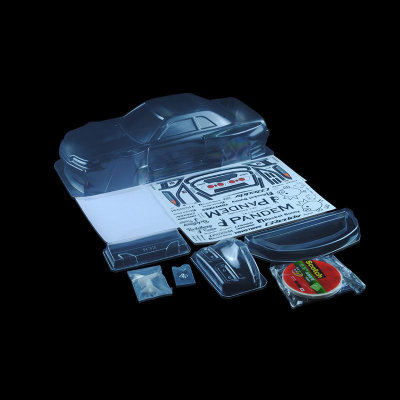 1/10 Lexan Clear RC Car Body Shell for Pandem Nissan GTR R32 200mm ...