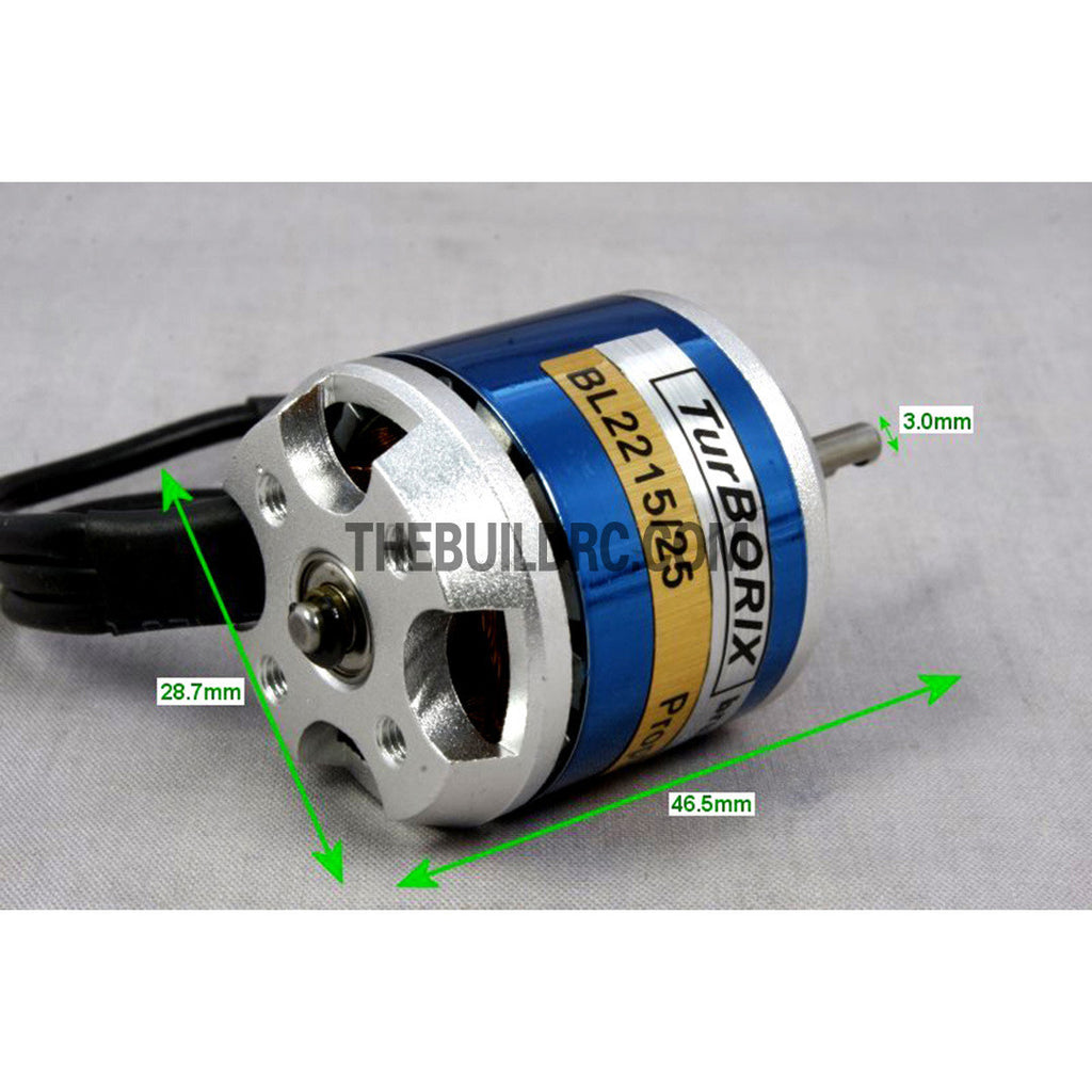 Turborix RC Plane 2846 800kv (rpm/v) Outrunner BL Brushless Motor ...