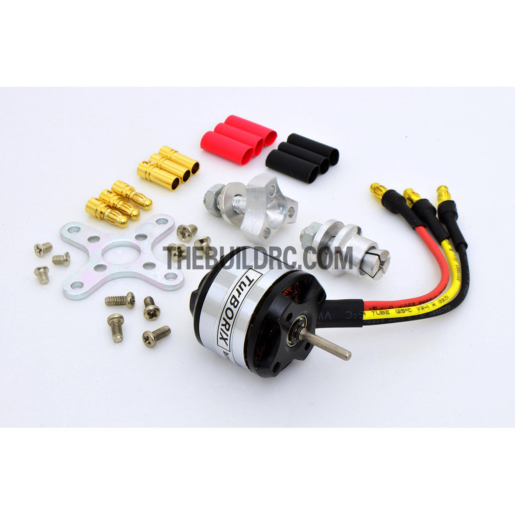 Turborix RC Plane 1200kv (rpm/v) 105W D2627 Outrunner BL Brushless Mot ...