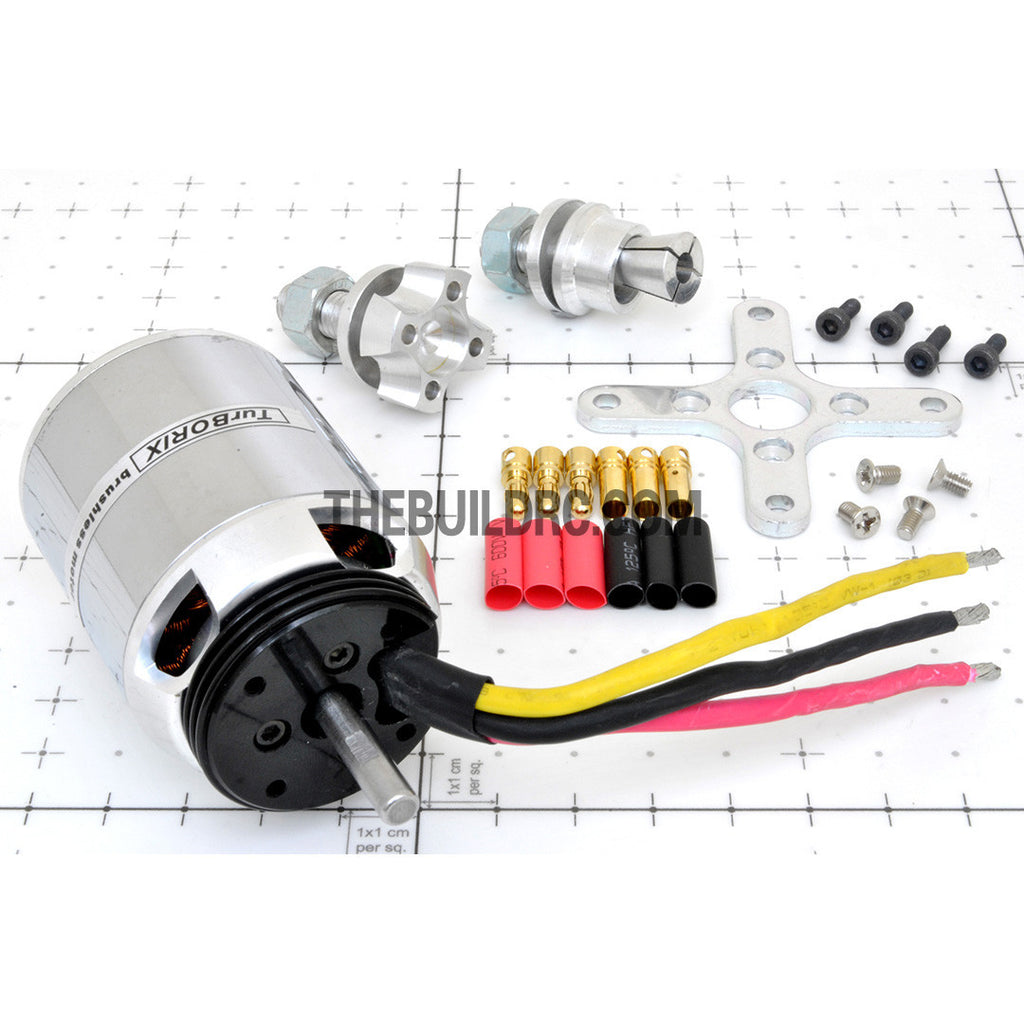 Turborix RC Plane / 600 Helicopter 800kv (rpm/v) D4558 Outrunner BL Br ...