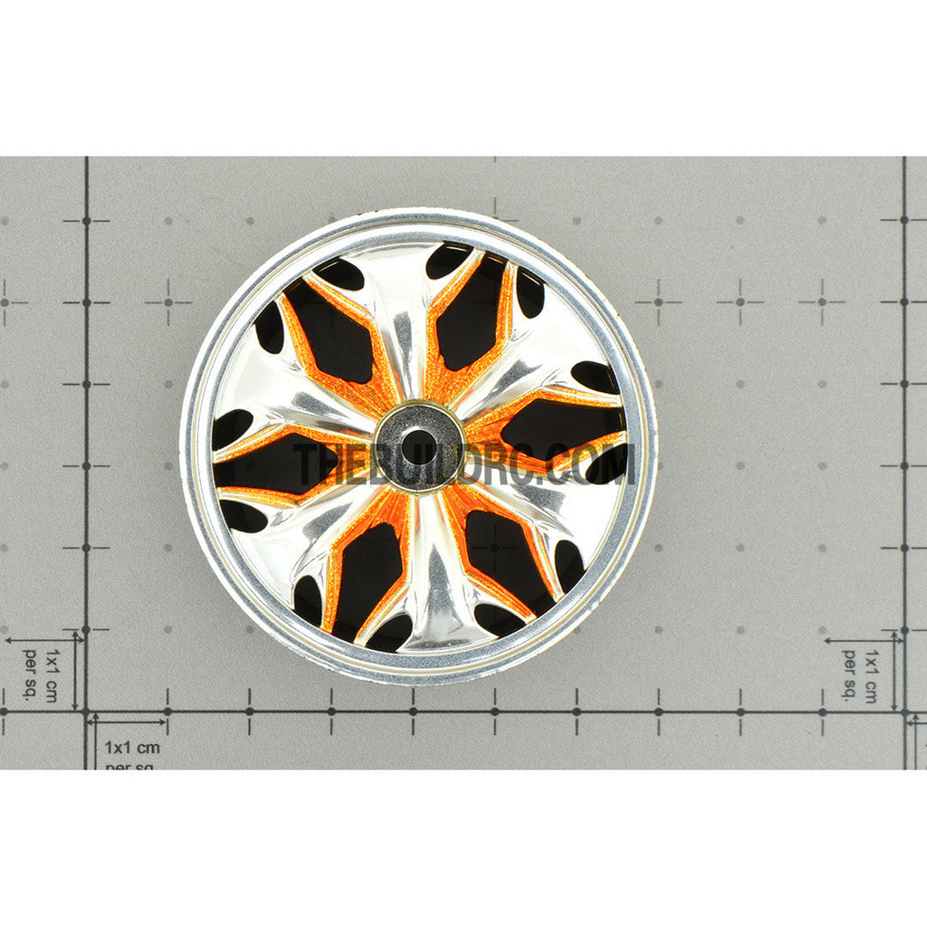 1/10 RC Car Hip-hop Style Metallic Plate Silver Wheel Set D - Orange ...