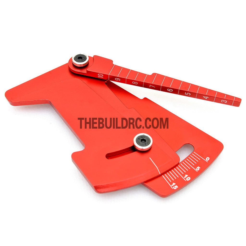 Aluminium RC Drift Car Angle Adjuster / Protractor - Red – LittoHot