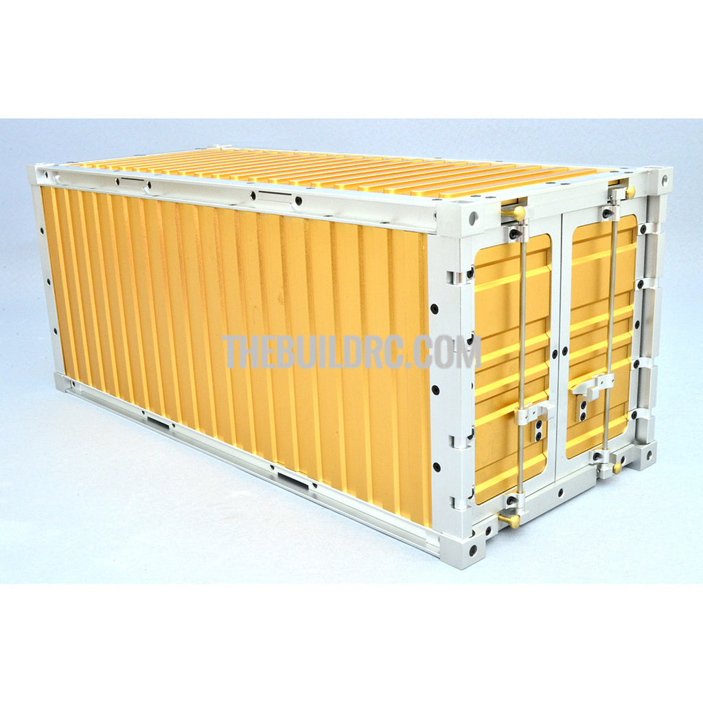 20ft CNC Alloy Container for 1/14 RC R/c Tamiya Freightliner Cascadia ...